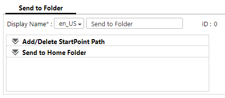 Send to Folder Settings
