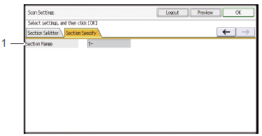 Section Specify